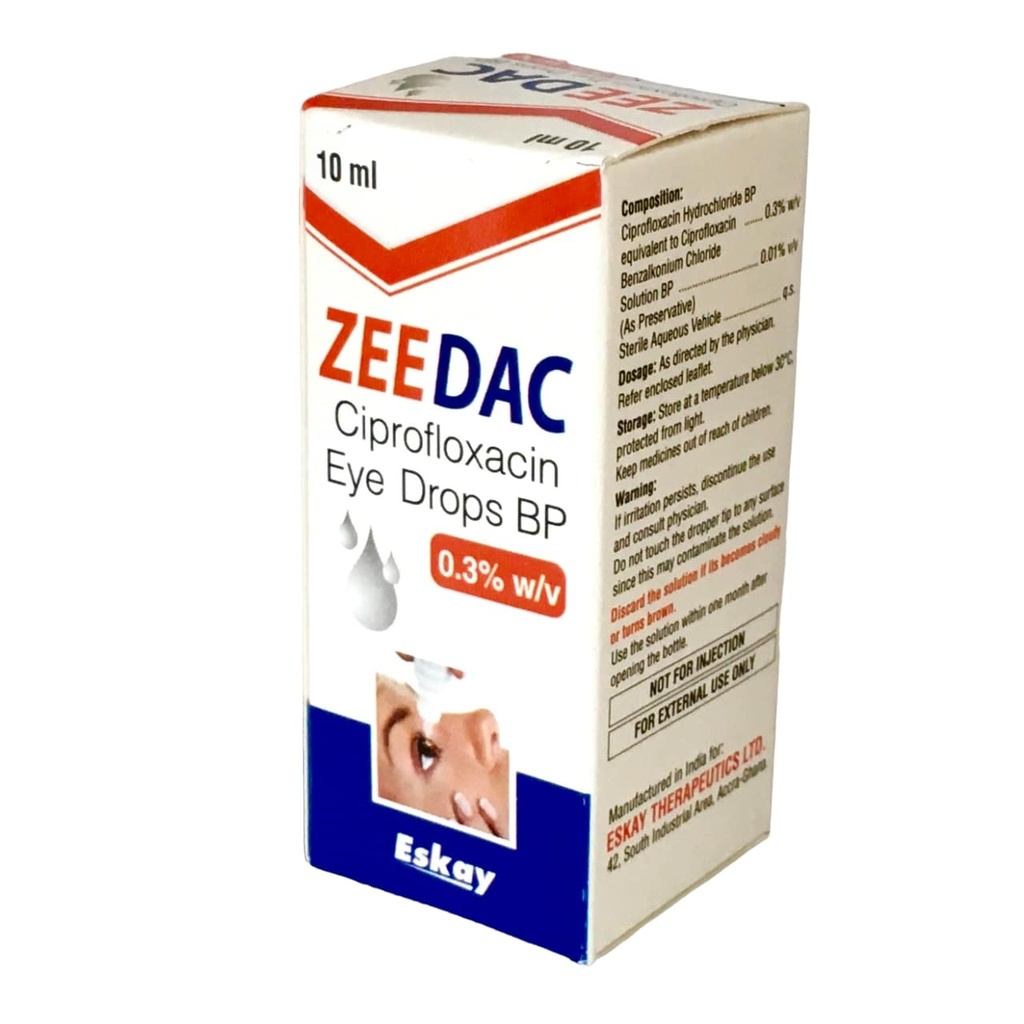 Zeedac Eye Drops 5Ml (Ciprofloxacin) | Meldinpharma